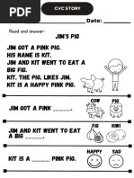 CVC Reading Comprehension | PDF | Animals And Humans