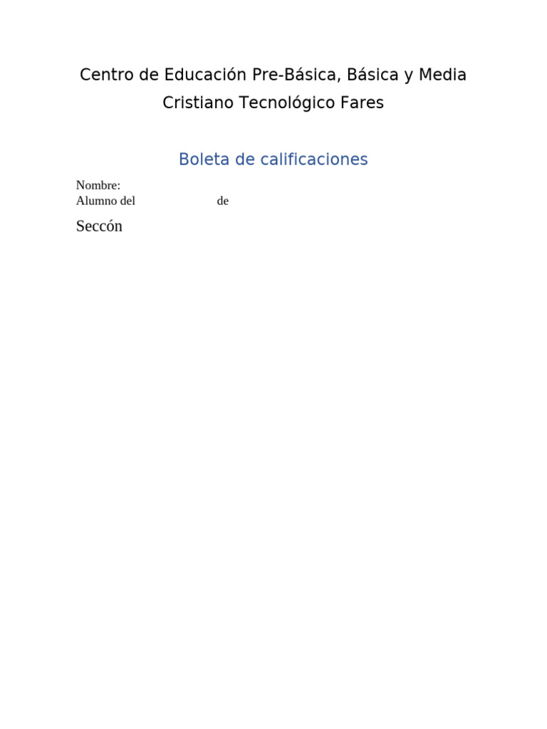 Centro de Educación Pre-Básica, Básica y Media Cristiano Tecnológico ...