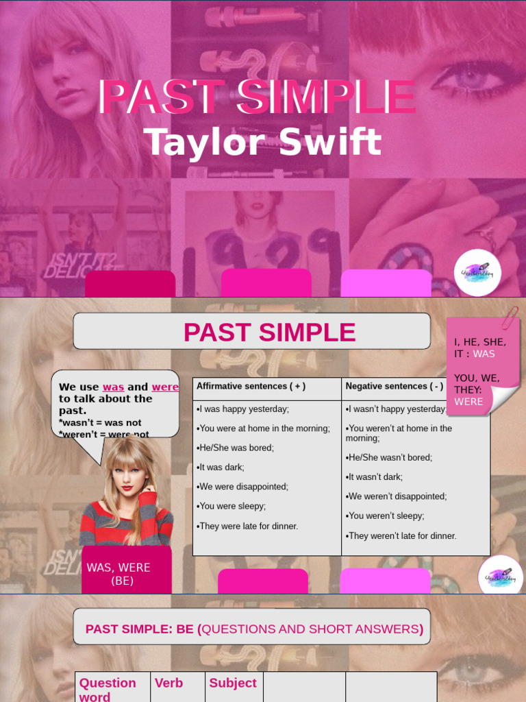 0011 - Past Simple - Taylor Swift | PDF | Languages | Foreign Language ...