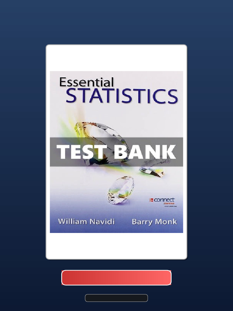 Essential Statistics 1 Ed Navidi Ebook and TestBank Bundle Full ...