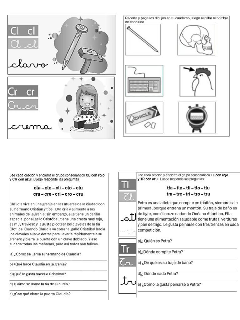 Grupo Consonantico Semana 2 Terminado | PDF