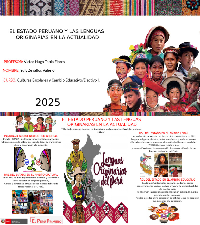 Lenguas Originarias en Perú: Rol del Estado | PDF | Perú