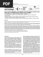 KOOS Knee Survey in Spanish (US) | PDF | Knee | Osteoarthritis