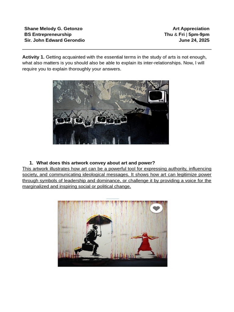 Art's Power and Emotional Impact | PDF