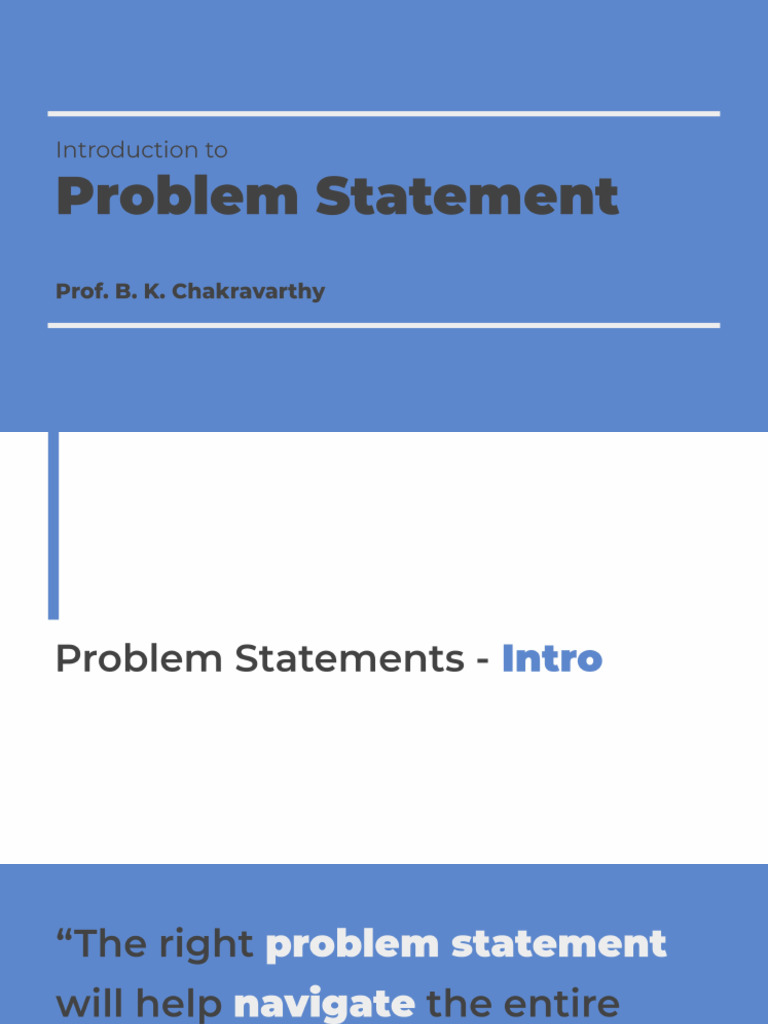 Module 3 - Problem Statement | PDF