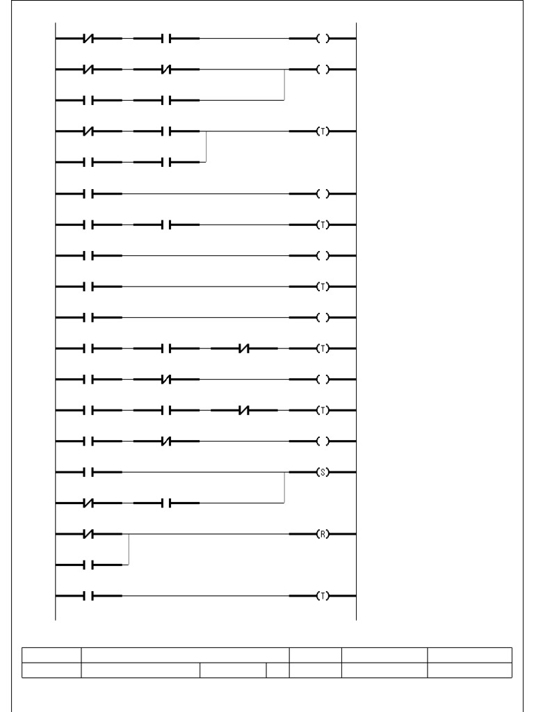 Diagrama Ladder PLC Transfer Beica | PDF