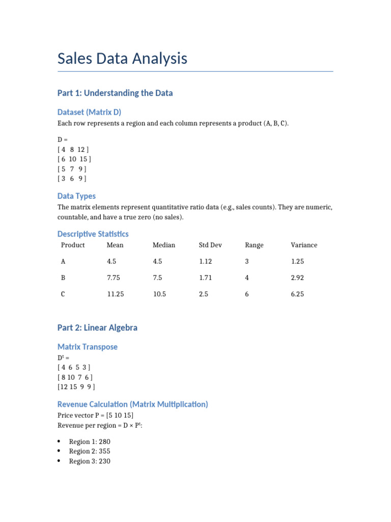 Sales Data Analysis | PDF