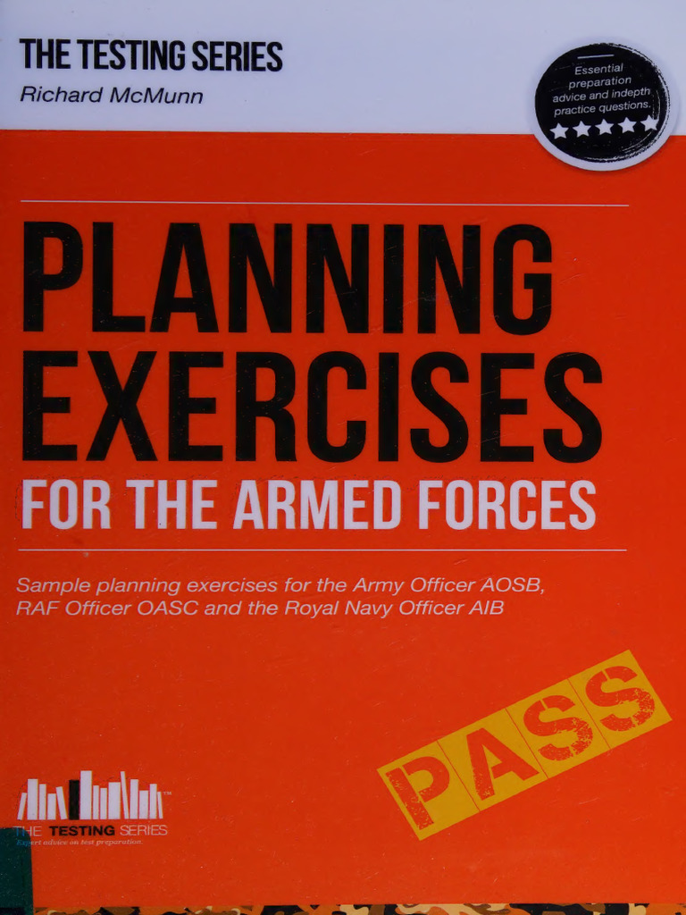 Planning Exercises For The Armed Forces - Sample Planning - McMunn ...