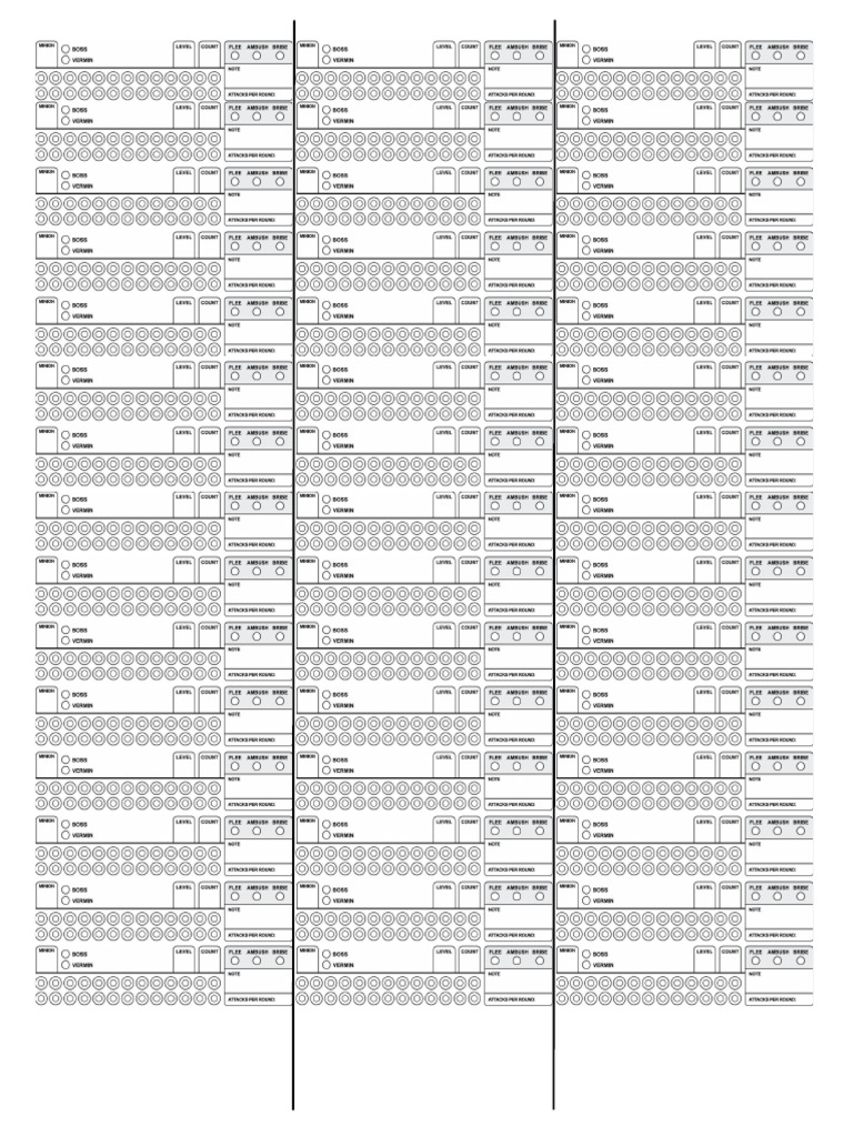 Encounter Sheet CY | PDF
