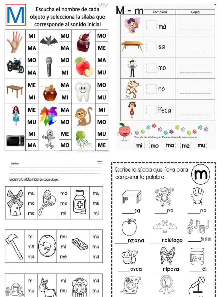 Sílabas M | PDF