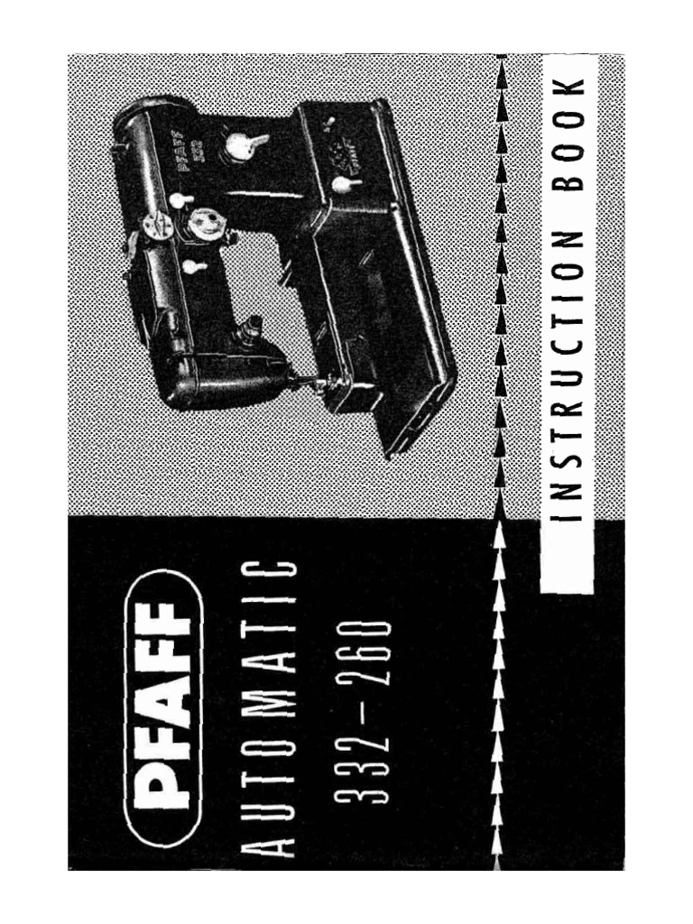 Pfaff 332-260 Sewing Machine Manual | PDF | Sewing Machine | Sewing
