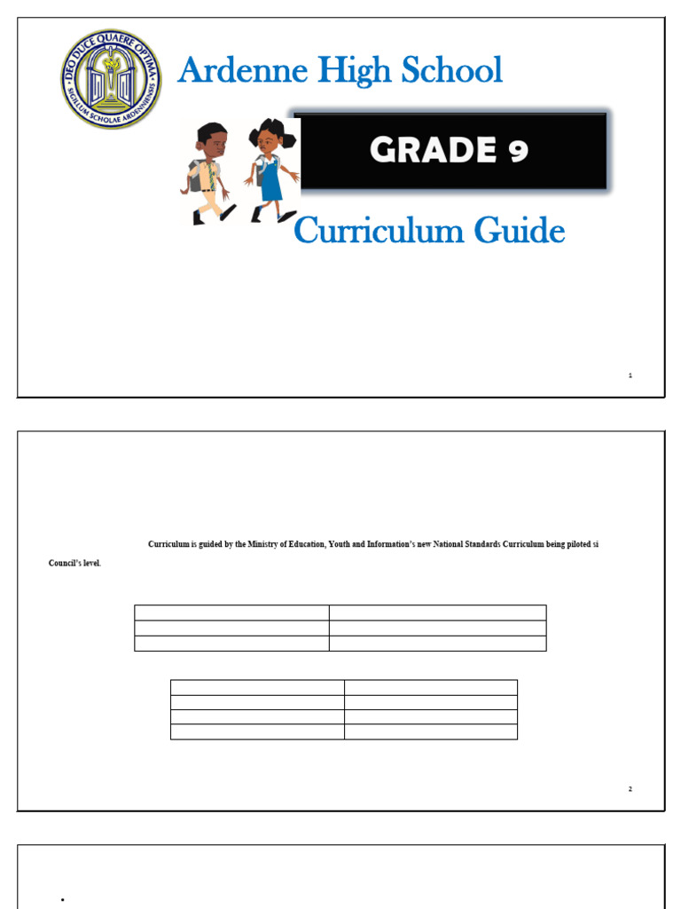 Grade 9 Curriculum Guide 2018 - 2019 | PDF | Debits And Credits ...