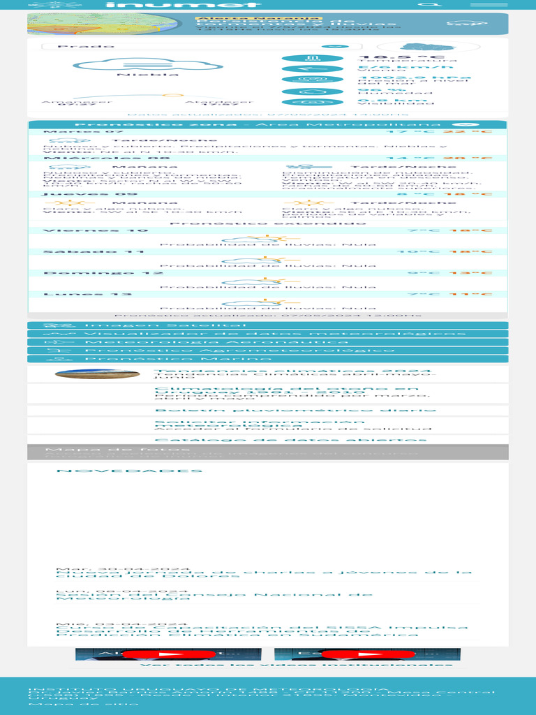 Inicio-Inumet Inumet | PDF | Precipitación | Meteorología