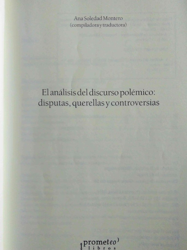 Amossy. Por Una Retórica Del Dissensus Las Funciones de La Polémica | PDF