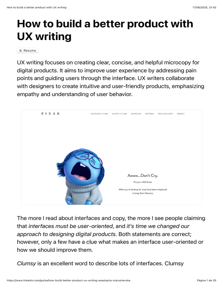 How To Build A Better Product With UX Writing | PDF | User Experience ...