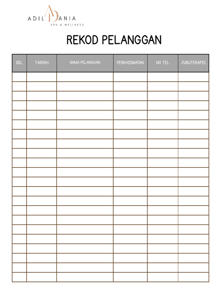 Rekod Pelanggan - 20250628 - 114740 - 0000 | PDF