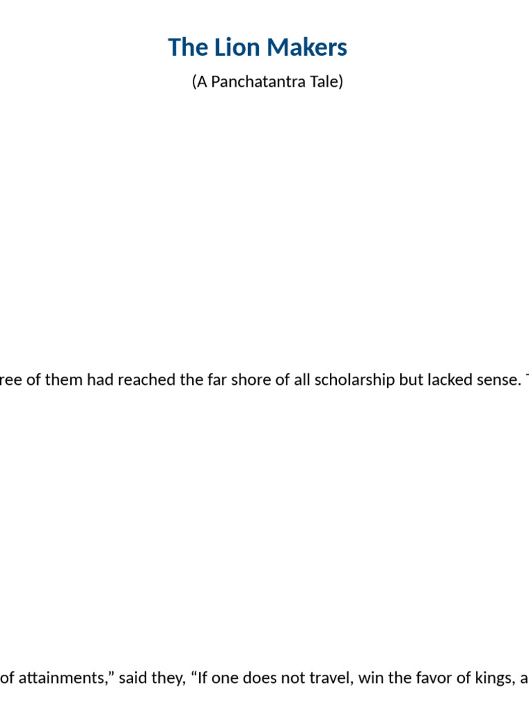 The Lion Makers Story | PDF