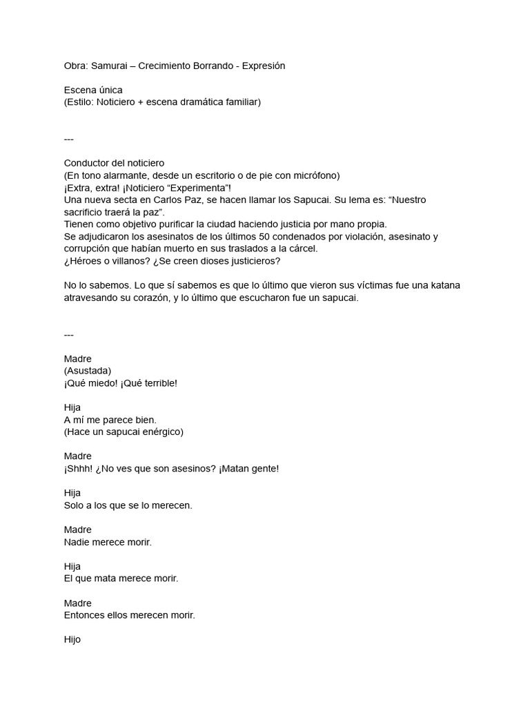 Escena Samurai | PDF