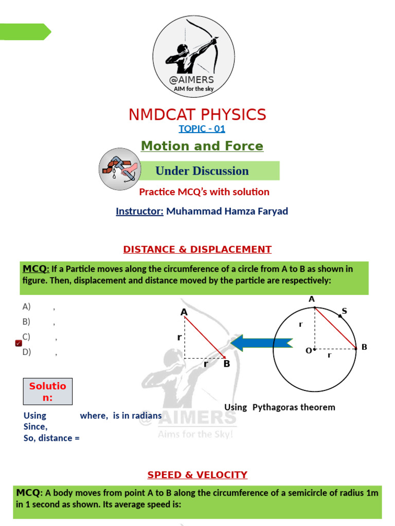 Topic 01 - Motion and Force | PDF | Momentum | Force