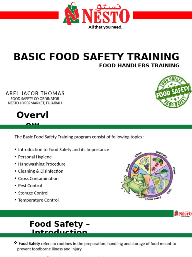 Basic Food Safety Training | PDF | Food Safety | Hygiene