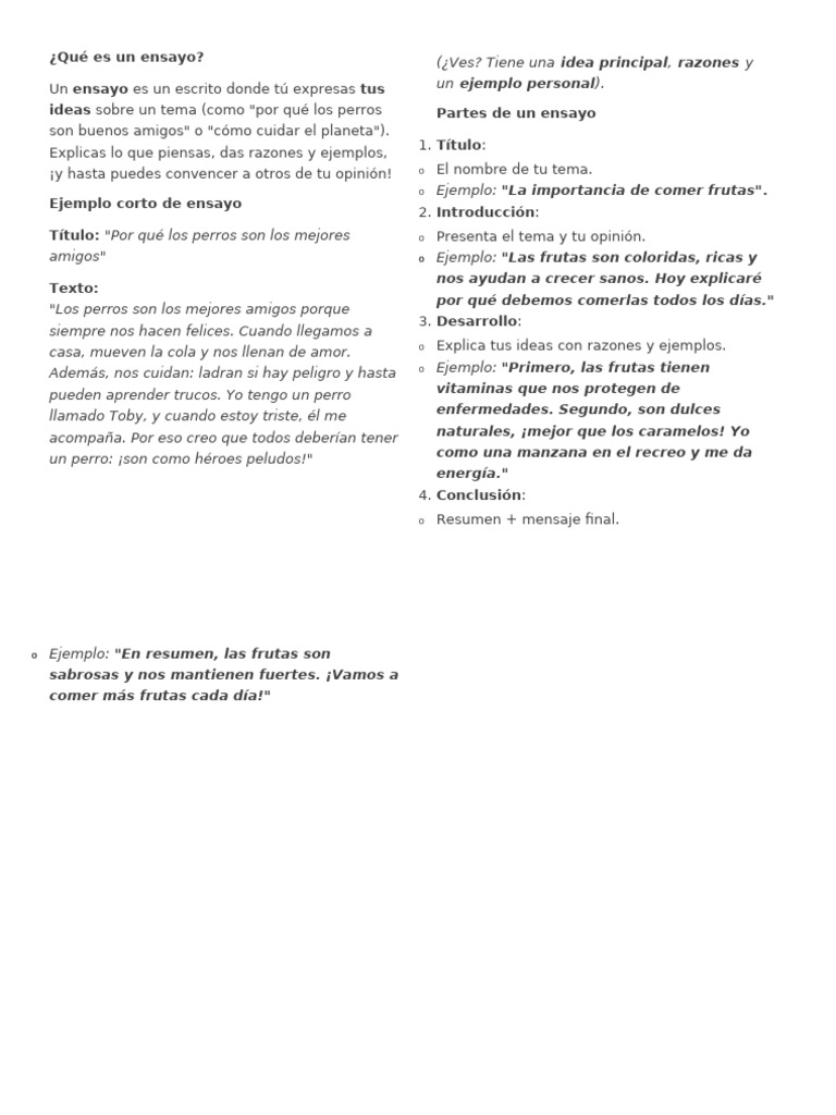 Qué Es Un Ensayo | PDF
