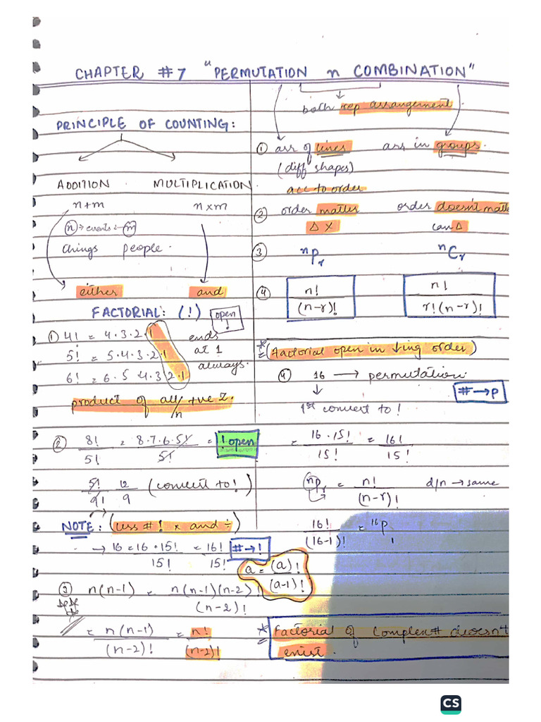 7.permutation and Combination | PDF