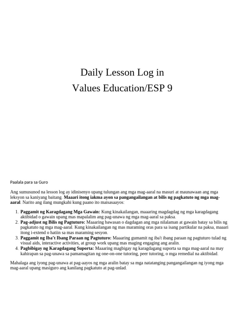 DLL 1 Quarter g9 | PDF