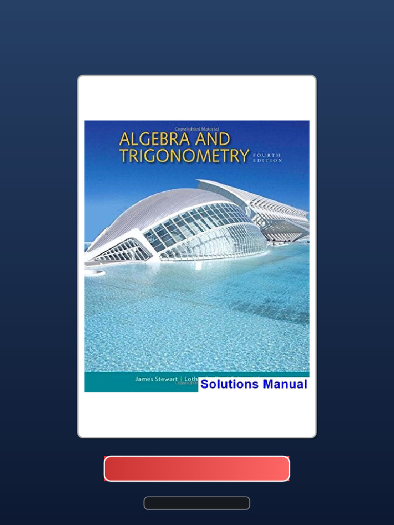 Algebra and Trigonometry 4th Edition Stewart Ebook and TestBank Bundle ...