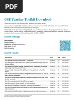 GSETeacher Toolkit | PDF