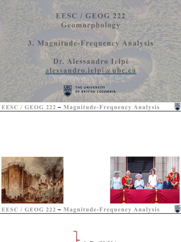 Magnitude-Frequency Analysis in Geomorphology | PDF | Geology ...