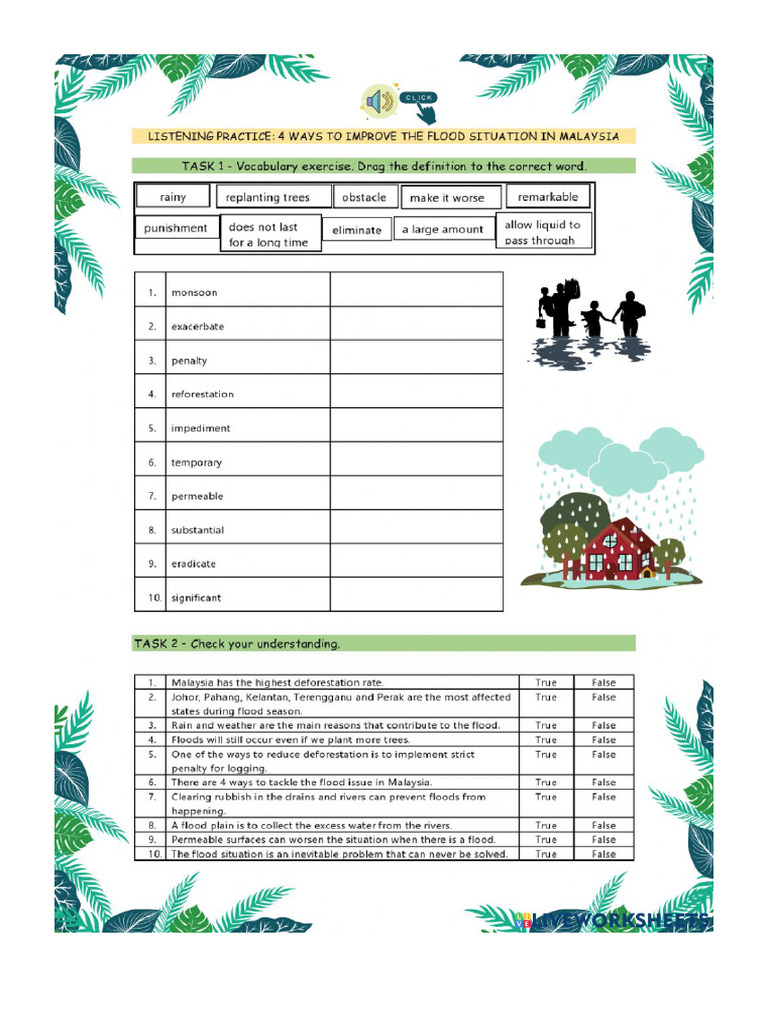 Listening Worksheet | PDF