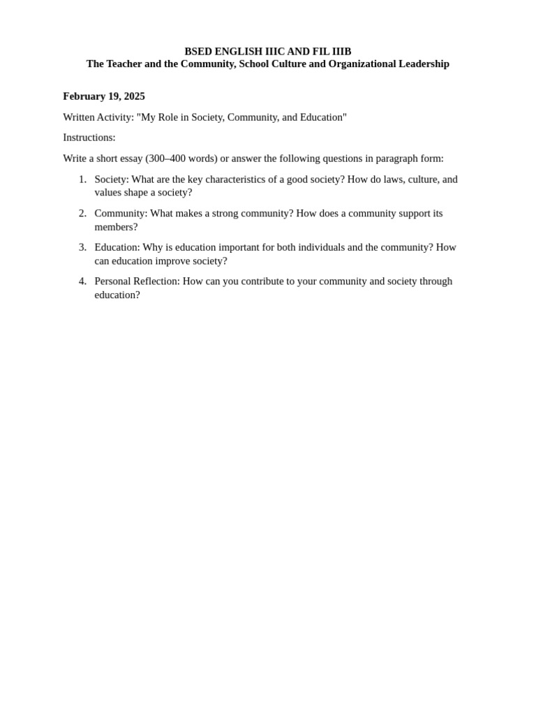 Bsed English Iiic and Fil Iiib Activity | PDF