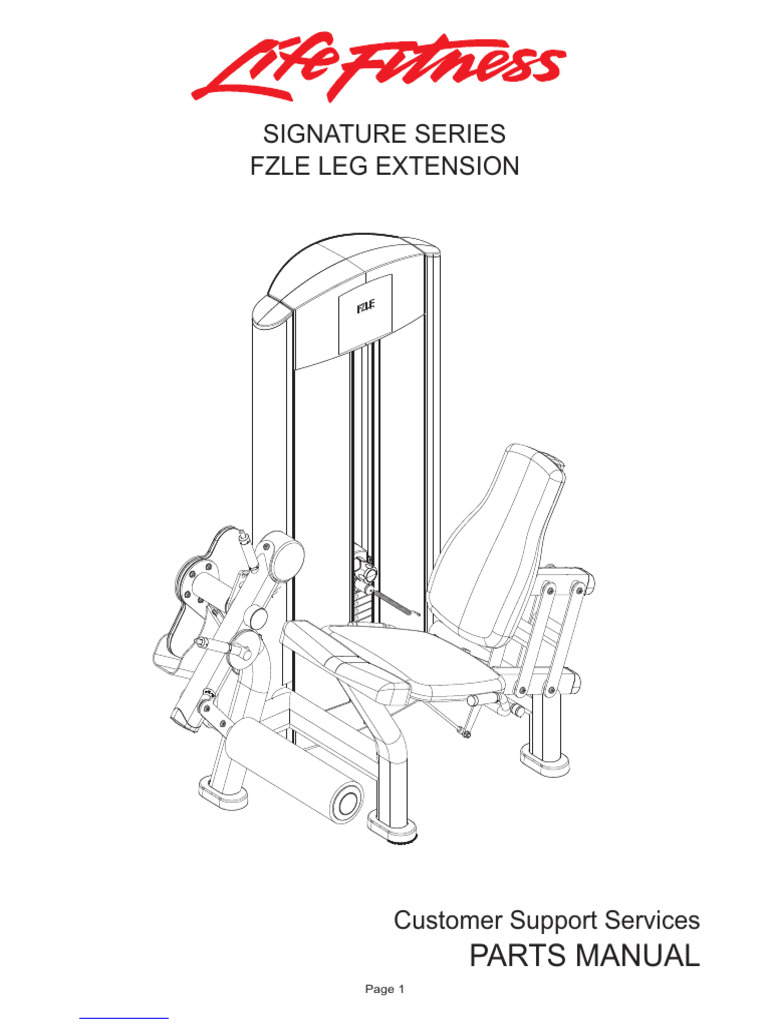 FZLE Leg Extension Parts Manual | PDF