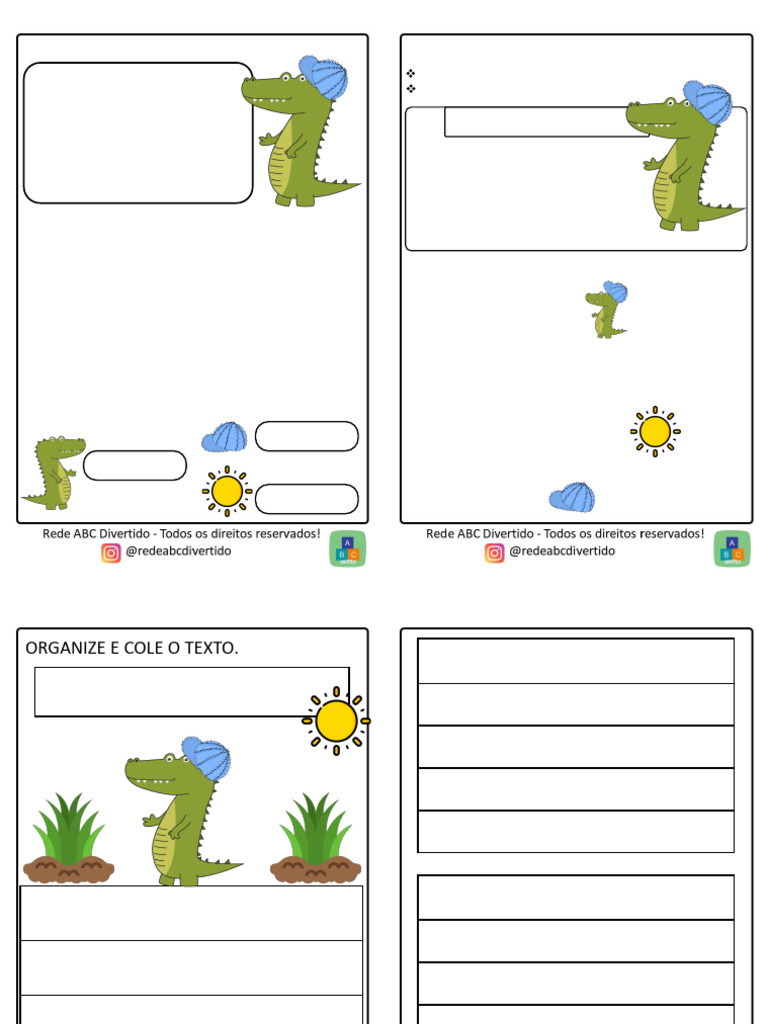 Sequencia Didatica Jacaré de Boné | PDF