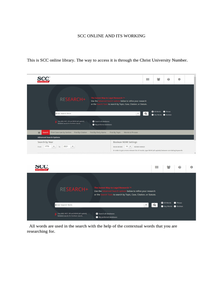 SCC Online and Its Working | PDF | Treaty | Government