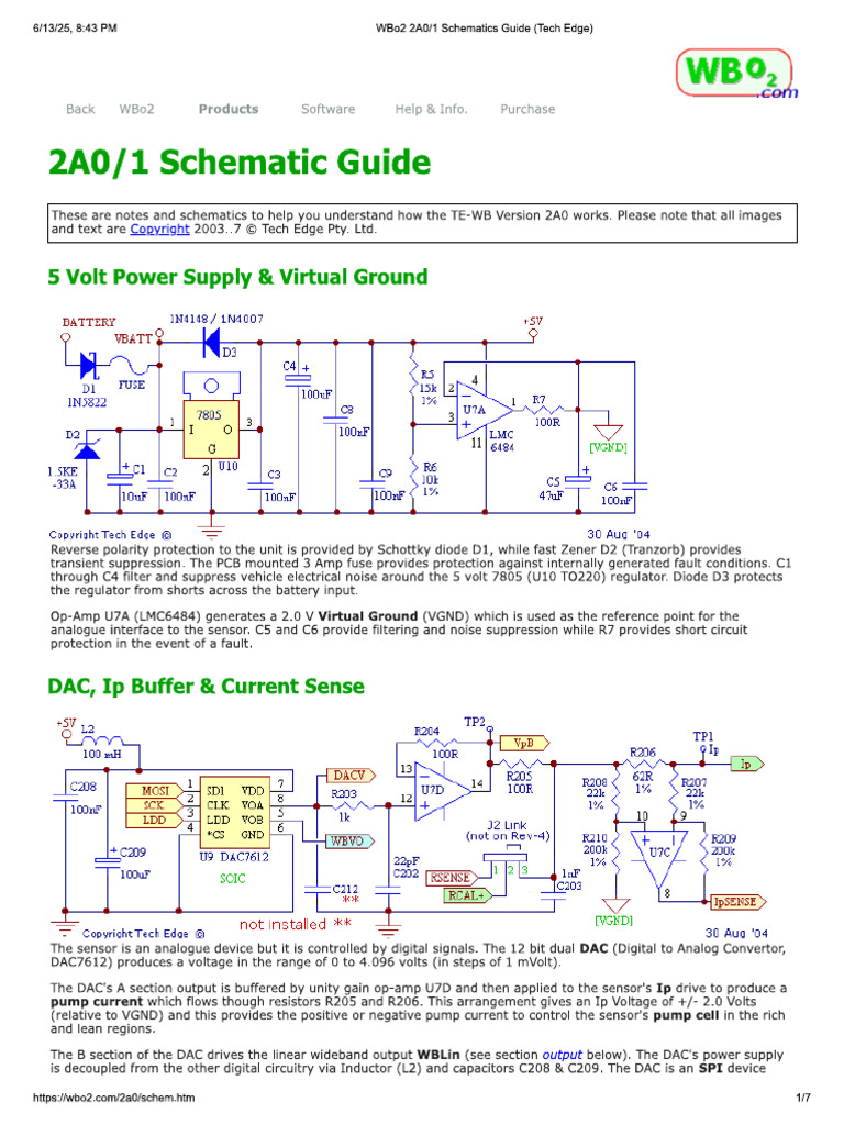 WBo2 2A0 - 1 Schematics Guide (Tech Edge) | PDF
