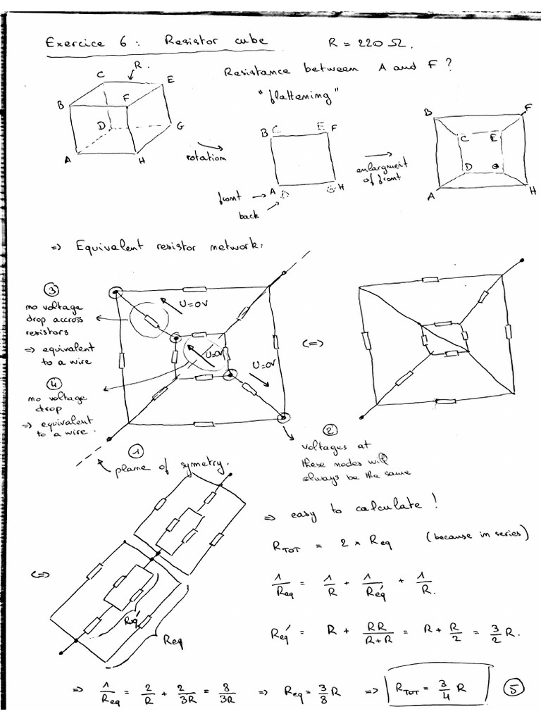 TD1 Basic Elec Circuit Corrections EX6 7 | PDF