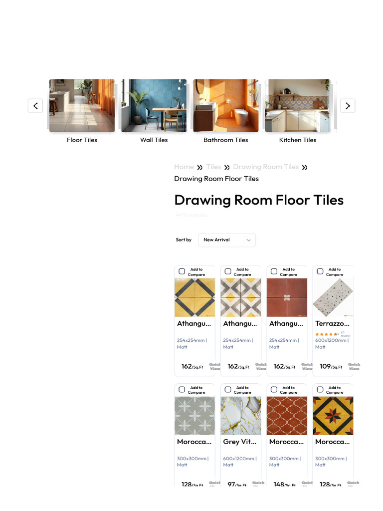 Buy Drawing Room Floor Tiles Design Online at Best Prices | PDF | Room ...