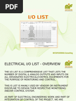 Instrument I-O List | PDF