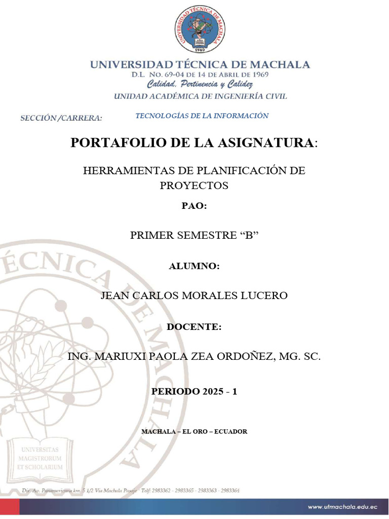 Portafolio de Herramientas de Proyectos | PDF | Planificación | Gestión ...