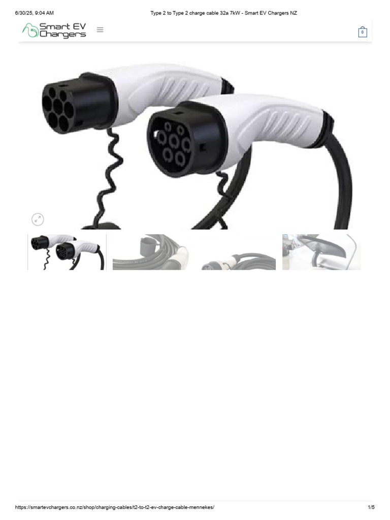 Type 2 EV Charging Cable Manual | PDF | Battery Charger | Electrical ...