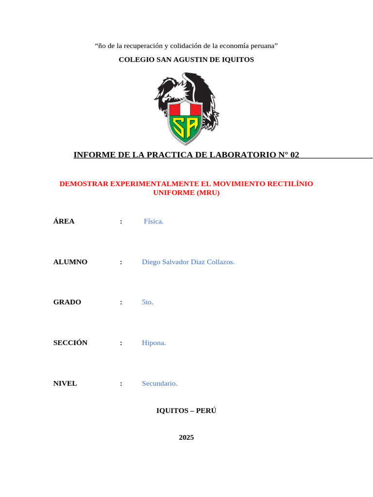 Informe de Cyt 3 | PDF | Velocidad | Hora