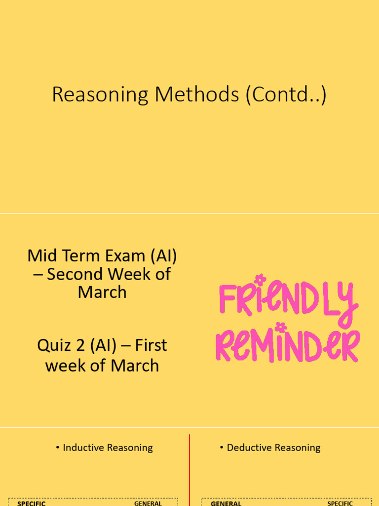 Module 2 L4 Reasoning Methods | PDF | Reason | Deductive Reasoning