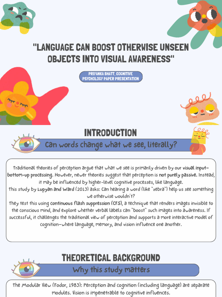 Language's Impact on Visual Perception | PDF | Perception | Cognition
