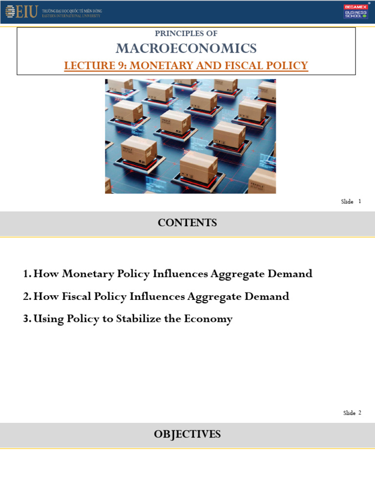 Monetary and Fiscal Policy Effects on AD | PDF | Fiscal Policy | Demand ...