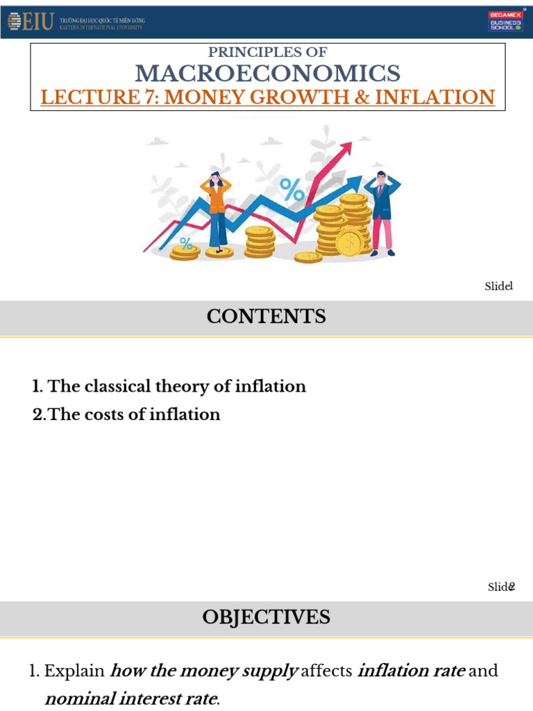 Lecture 7 - Money Growth and Inflation | PDF | Inflation | Money Supply