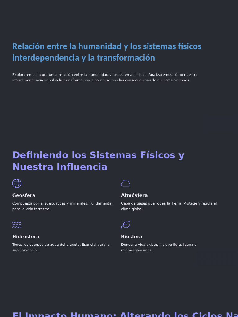 Interdependencia Humana y Sistemas Físicos | PDF | Energía renovable | Agua