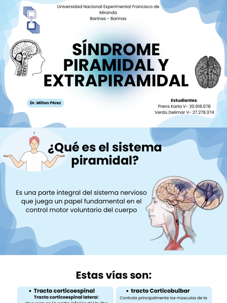 Presentación Sindrome Piramidal y Extrapiramidal | PDF | Distonia | Enfermedades y trastornos