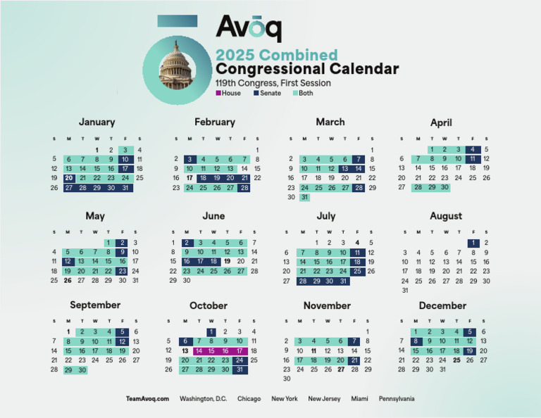 Avoq S Combined Congressional Calendar 1734319463 | PDF | United States ...