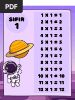 Sifir 1-12: Jadual Darab Lengkap | PDF